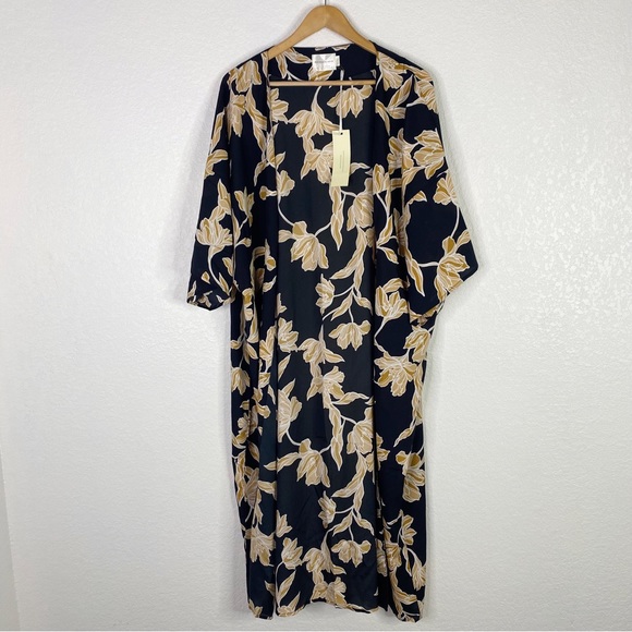 Maison Du Soir | Tops | Maison Du Soir X Revolve Black Yellow Floral ...